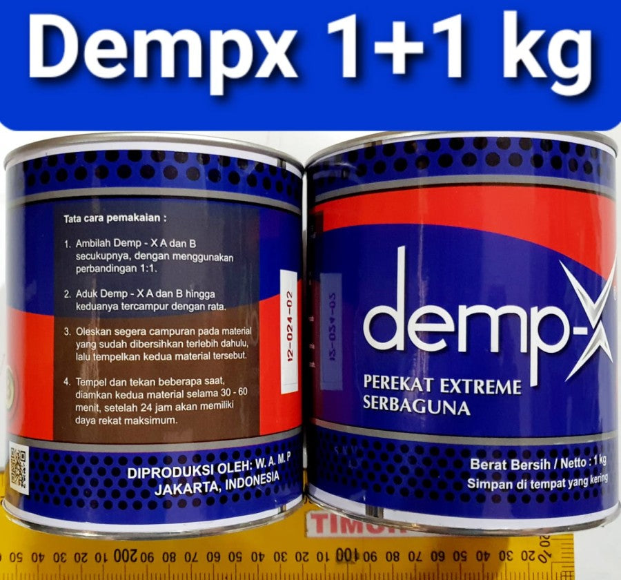 Lem Demp-x 1kg+1kg / Lem DempX 2 kg / Lem Perekat Extra Serba Guna – Timur Jaya