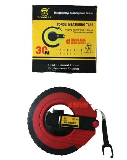 FREED Meteran Tanah Meteran Kain pvc Rol 30 m Gulung Bulat – Timur Jaya