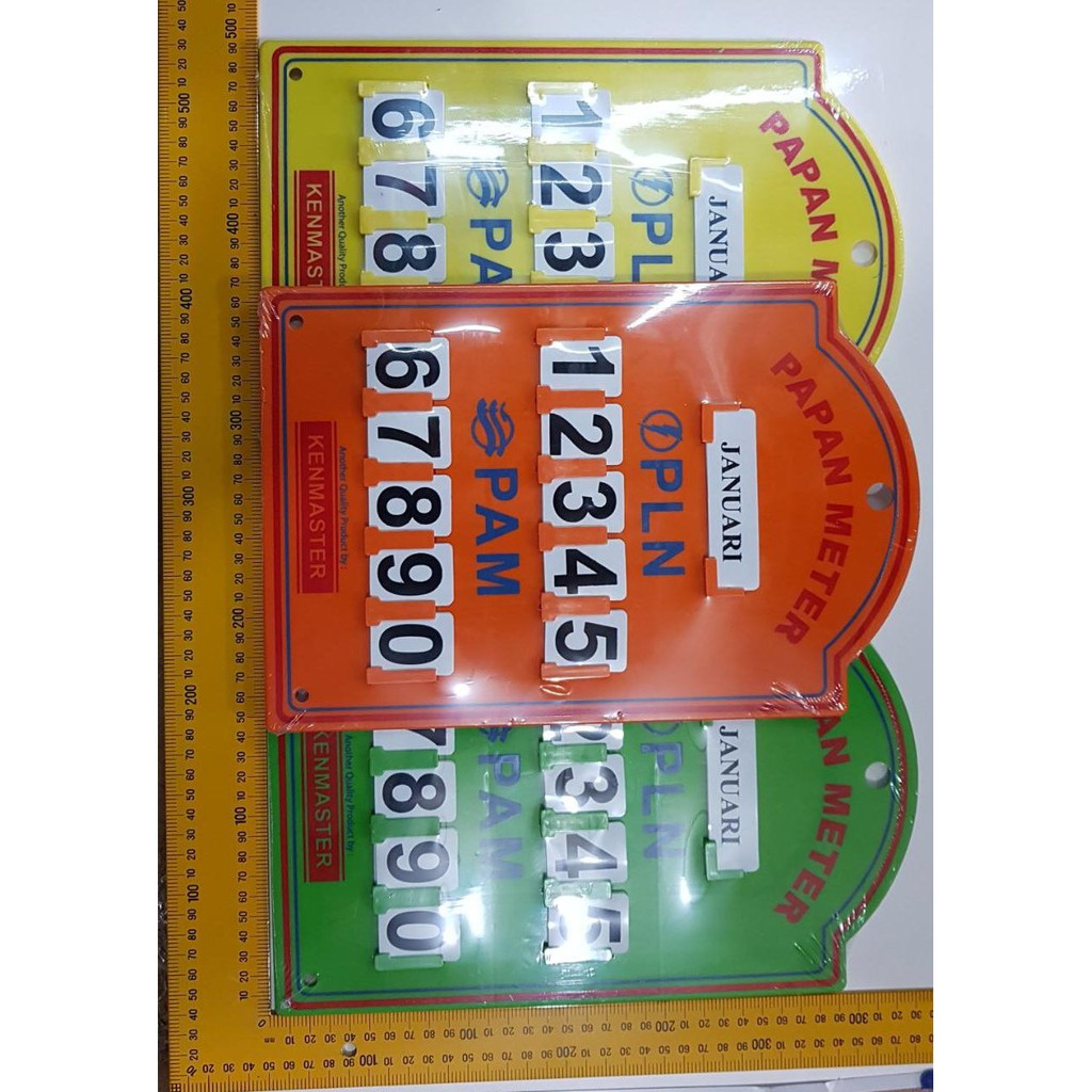Kenmaster Papan Plastik Stand Meter PLN PAM Papan Meteran PLN PAM List ...