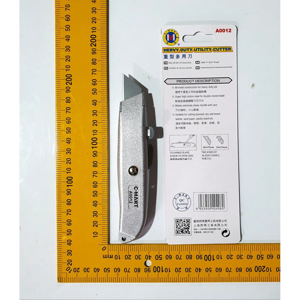 SELLERY 12 220 RETRACTABLE SAFETY Utility Knife Cutter – Timur Jaya