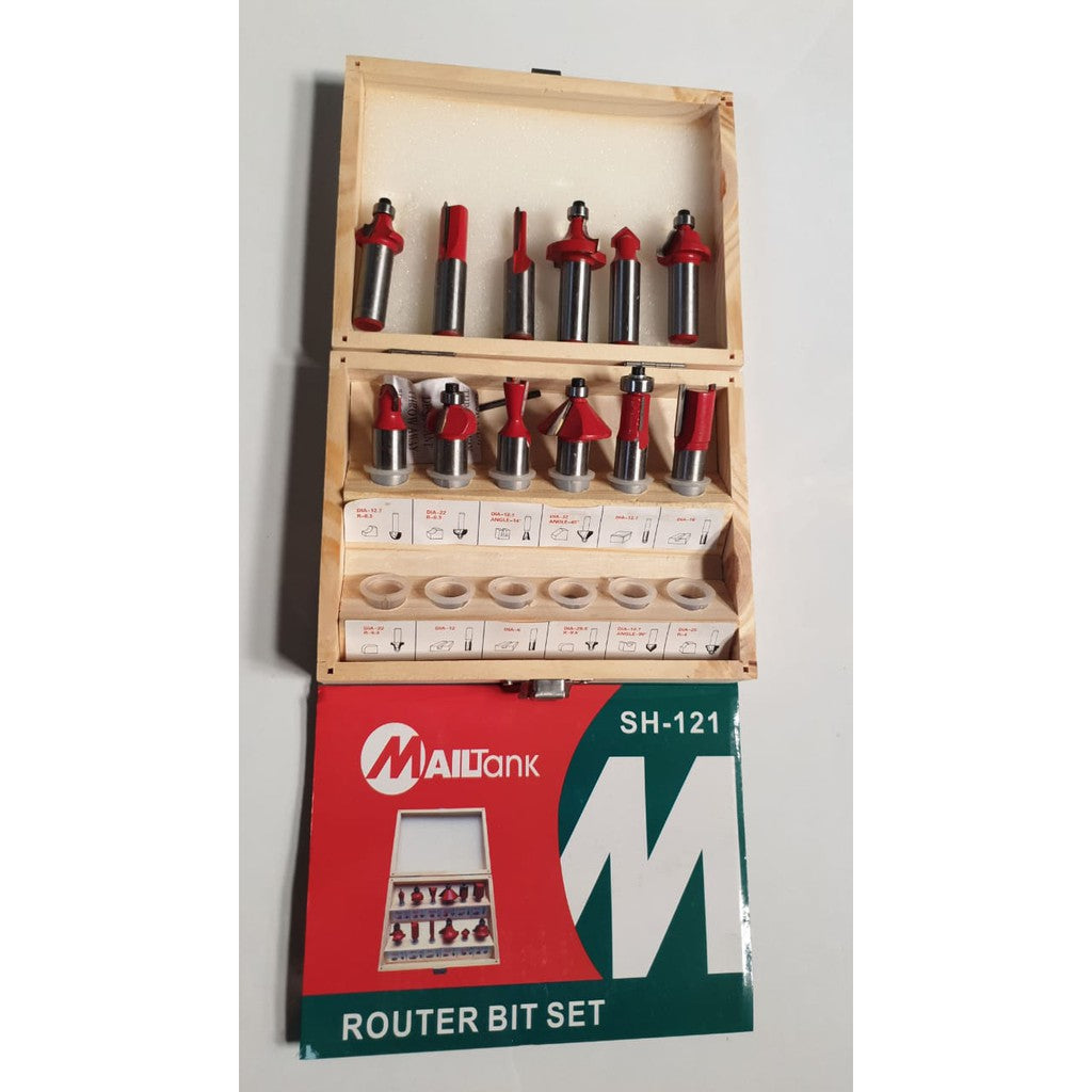 BESAR 12 router SHS121 bit set mata profil mata trimmer krisbow tolsen ...