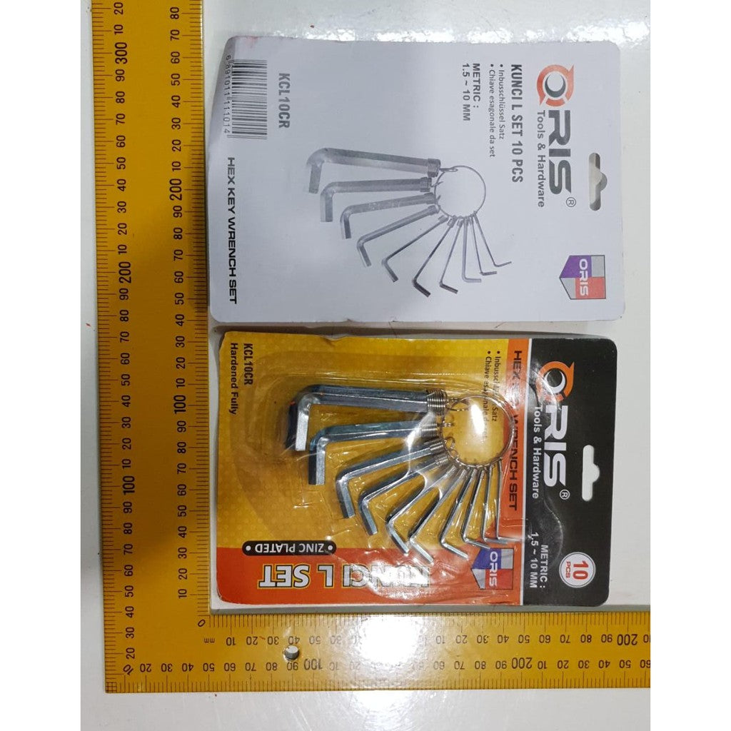 ORIS PENDEK kunci L SET TOOLS 10 pcs 10 in 1 tekiro – Timur Jaya