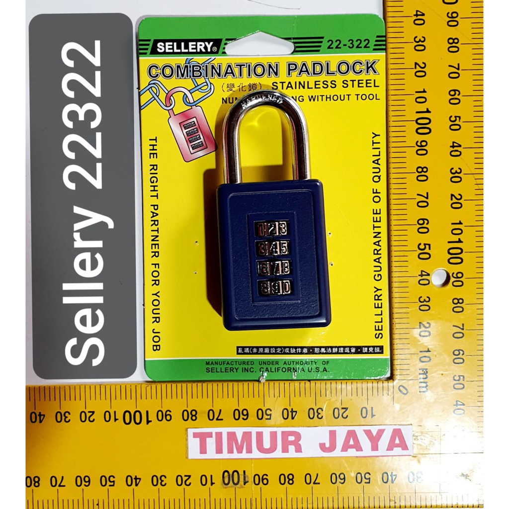 gembok PIN Sellery 22-322 – Timur Jaya
