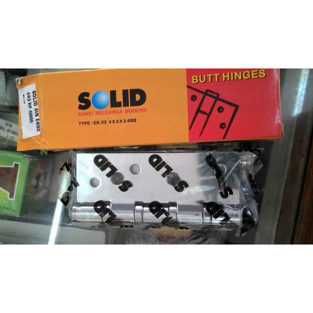 Engsel Solid 4 inch/ Engsel Pintu Solid – Timur Jaya