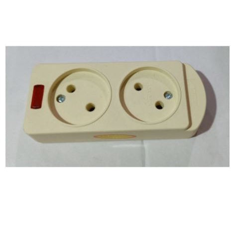 TERMINAL Mitsui 2 Lubang STOP KONTAK GEPENG PIPIH Lubang Colokan Listr – Timur Jaya