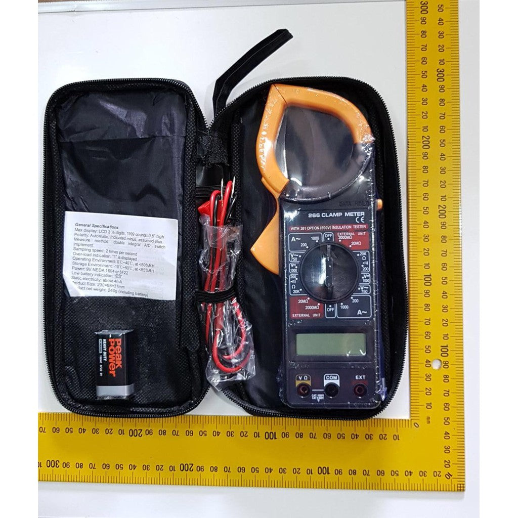 Tang Ampere Multimeter Digital Clamp Meter MY266 Nankai sekelas DT3266 ...