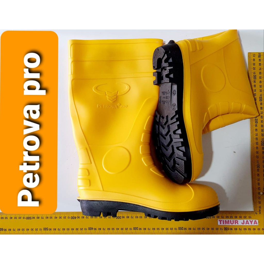 TERRA ECO Sepatu Boot AP 3 Karet Safety Shoes Kuning – Timur Jaya