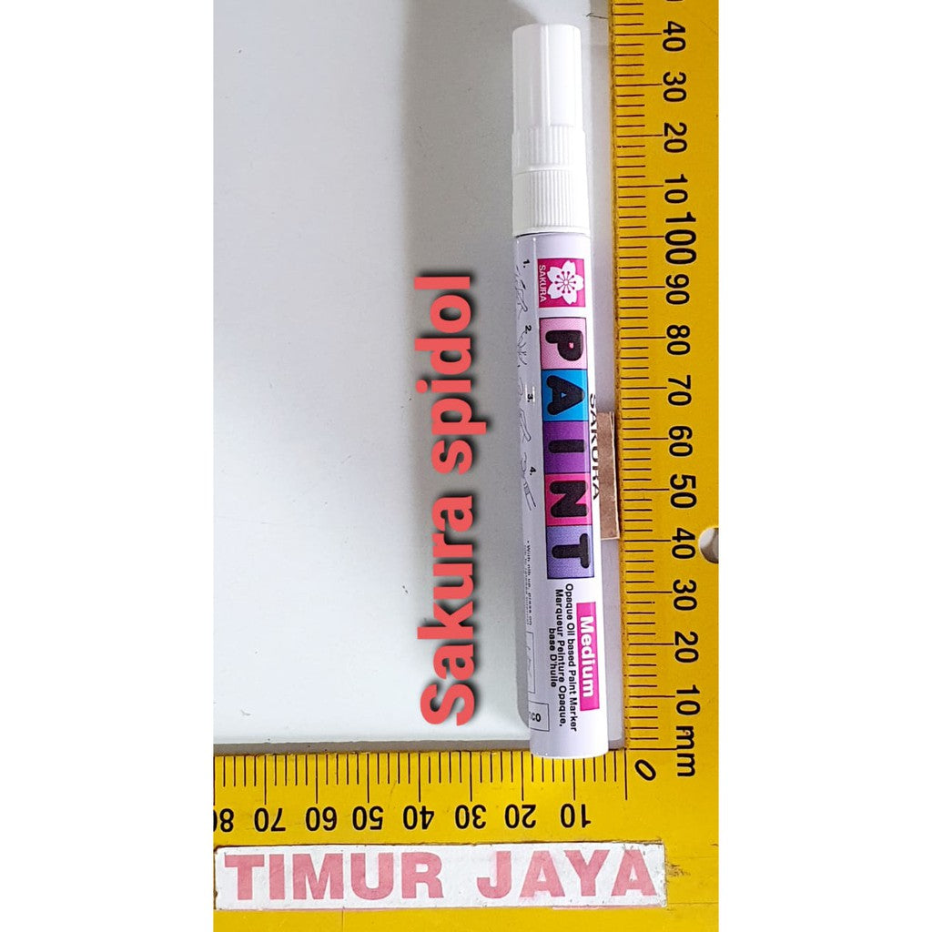 Spidol Sakura Medium nib Paint Marker Permanent – WHITE PUTIH – Timur Jaya
